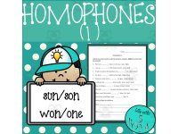 Homophones Worksheet and Activity Set 1 by Teach Simple