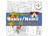 House | Home No-Prep ELA Worksheets by Teach Simple