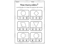How many sides - counting sides of a shape by Teach Simple