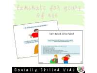 I Am, Back At School! Social Skills Story and Activities by Teach Simple