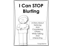 I Can Stop Blurting, Social Skills Story & Activities, For Boys 3rd-5th ...