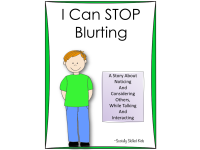I Can Stop Blurting, Social Skills Story & Activities, For Boys and ...