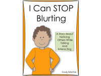 I Can Stop Blurting, Social Skills Story & Activities, For Boys K-2nd ...