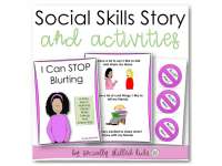 I Can Stop Blurting, Social Skills Story & Activities, For Girls K-2nd ...