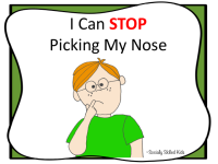 I Can Stop Picking My Nose, Social Skills Story and Activity, Vesion 1 ...