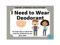 I Need to Wear Deodorant Social Story by Teach Simple