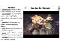 Ice Age Settlement | Reading Comprehension Deck | Interactive Lesson by ...