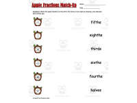 Identifying Fractions Worksheets-Apple Theme by Teach Simple