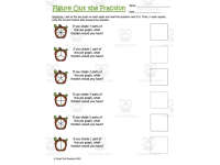 Identifying Fractions Worksheets-Apple Theme by Teach Simple