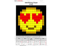Identifying Slope - Heart Eyes Emoji Math Activity by Teach Simple