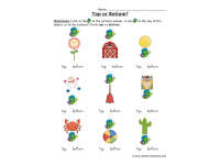 Identifying Top or Bottom Worksheet by Teach Simple