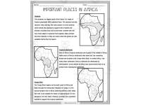 Important Places in Africa Reading Packet by Teach Simple