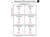 Improper & Mixed Fractions | Math Worksheet by Teach Simple