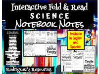 Interactive Fold and Read Science Notebook Notes (English and Spanish ...