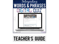 Interpreting Words + Phrases Digital Quiz by Teach Simple