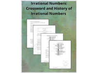Irrational Numbers: Crossword and History of Irrational Numbers by ...