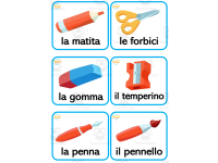 Italian Flashcards for Beginners - Stationery & Classroom Objects by ...
