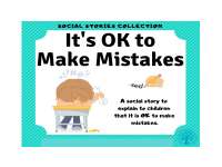 It’s OK to Make Mistakes Social Story by Teach Simple