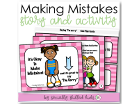 It's Okay To Make Mistakes, Social Skills Story and Activity For Girls ...