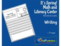 It's Spring! Kindergarten Math & Literacy Center: Writing by Teach Simple