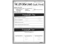 Jim Crow Laws Reading Packet by Teach Simple