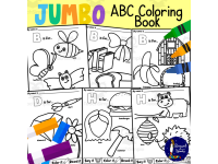 Jumbo ABC Coloring Book by Teach Simple