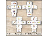 Kids Yoga Dice Game with 24 Different Poses by Teach Simple