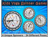 Kids Yoga Spinner Games with 24 Different Poses by Teach Simple