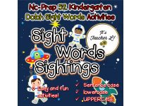 Kinder Dolch Sight Words Worksheets by Teach Simple