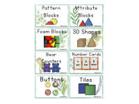 Leaf and Flower Watercolor Classroom Labels by Teach Simple