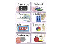 Leaf and Flower Watercolor Classroom Labels by Teach Simple