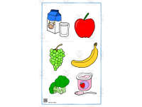 Learning about Healthy Foods Matching Worksheet by Teach Simple