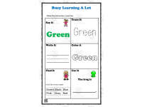 Learning Colors Activity Boxes Worksheet by Teach Simple