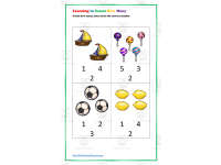 Learning to Count How Many Worksheets by Teach Simple