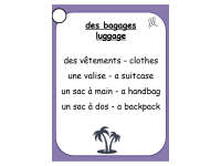 Les Vacances - French Taboo Speaking Game - Vacation vocabulary by ...