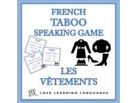 Les Vêtements - French Taboo Speaking Game by Teach Simple