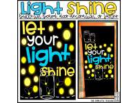 Let Your Light Shine Bulletin Board Kit, Door Decoration Set, or Poster ...