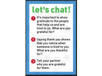 Let's Chat Conversation Cards | "Gratitude Feels Great" by Teach Simple