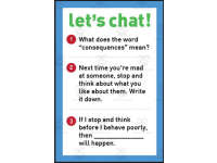 Let's Chat Conversation Cards | "Think First, Then Act" by Teach Simple