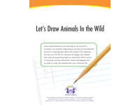 Let's Draw Animals In the Wild Activity Book by Teach Simple