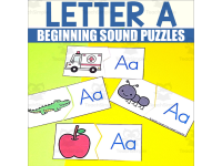 Letter A Beginning Sound Puzzles by Teach Simple