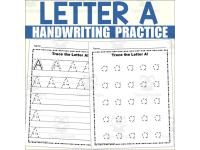 Letter A Handwriting Pages by Teach Simple