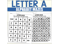 Letter A Mazes by Teach Simple