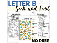 Letter B Seek and Find Worksheets by Teach Simple