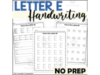 Letter E Handwriting Worksheets by Teach Simple