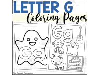 Letter G Coloring Pages by Teach Simple