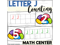 Letter J Counting to 10 Center by Teach Simple