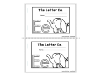 Letter of the Week Booklet: Letter Ee by Teach Simple