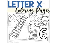 Letter X Coloring Sheets by Teach Simple