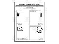 Levers and Inclined Planes Worksheet by Teach Simple